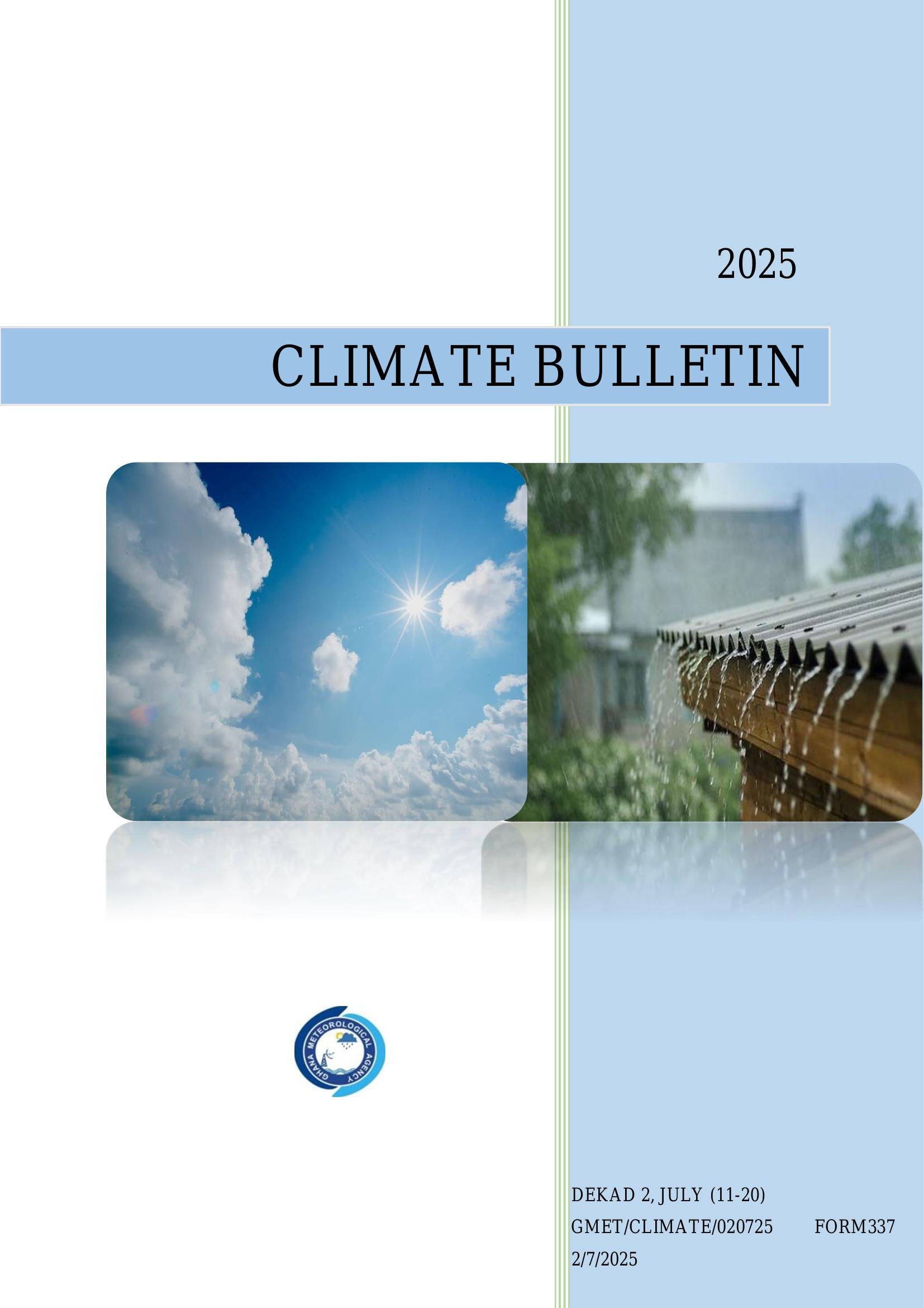 Dekadal Climate Bulletin