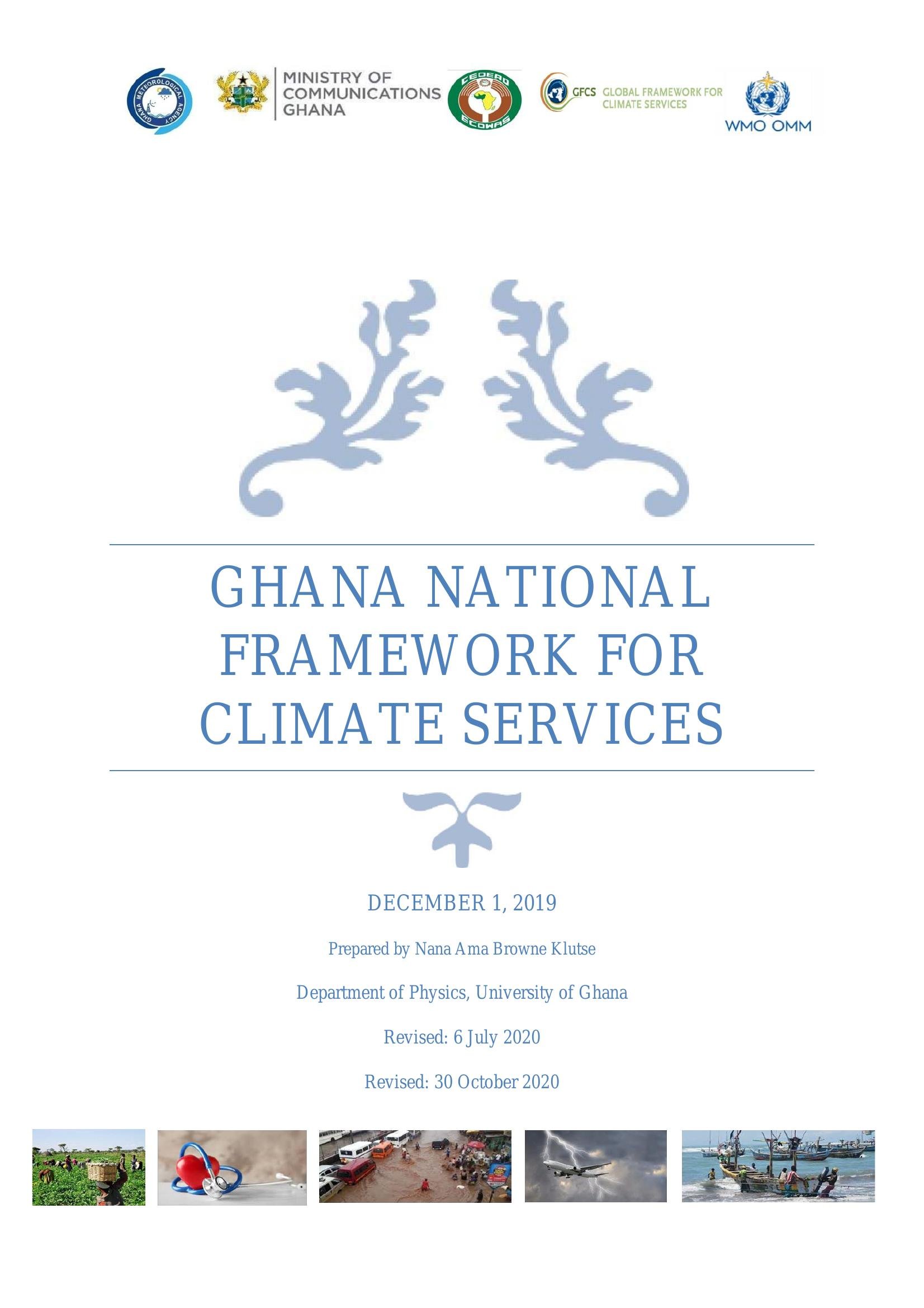 National Framework for Climate Services, Ghana