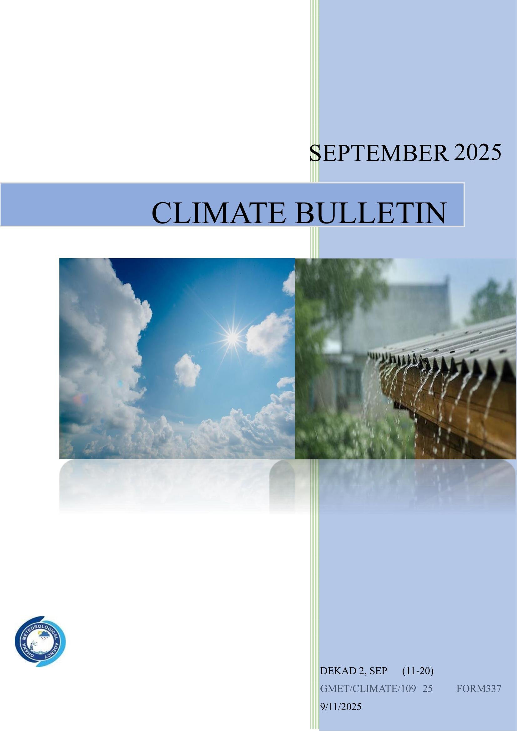 September Second Dekadal Bulletin, 2025